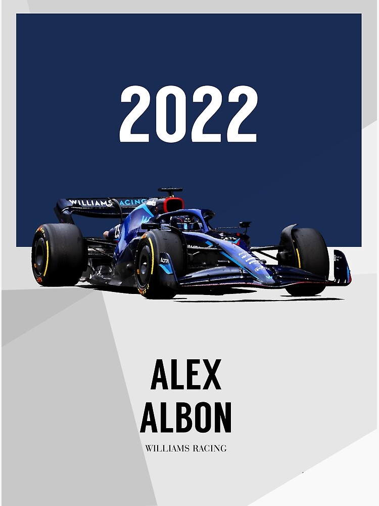 "Alex Albon Poster - F1 2022" Poster for Sale by racingappareluk ...