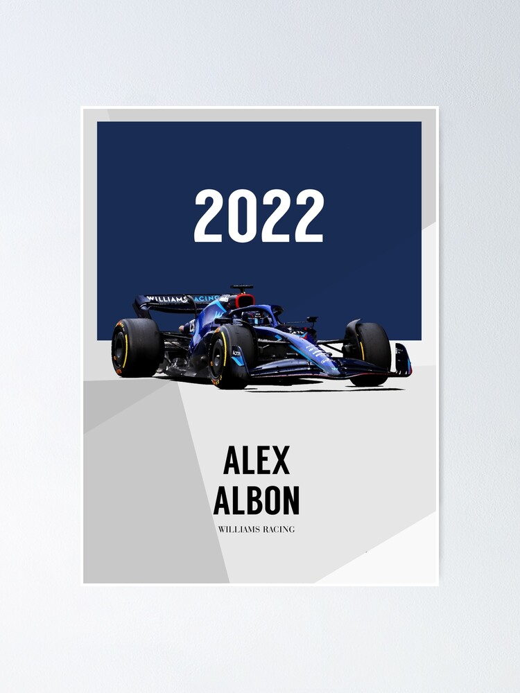 "Alex Albon Poster - F1 2022" Poster for Sale by racingappareluk ...
