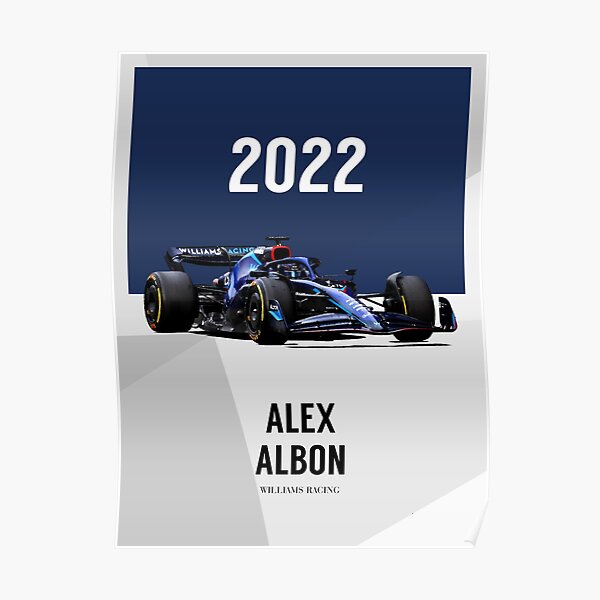 "Alex Albon Poster - F1 2022" Poster for Sale by racingappareluk ...