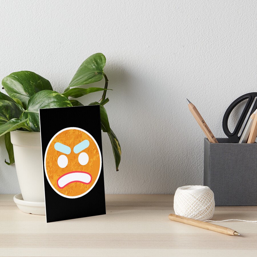 "Lazarbeam Merch Lazar Beam Angry Gingy Face" Art Board Print by ...