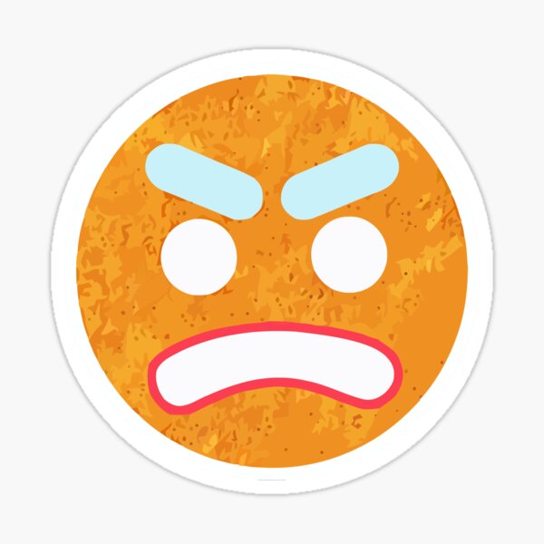 "Lazarbeam Merch Lazar Beam Angry Gingy Face" Sticker by ElbaSoft ...