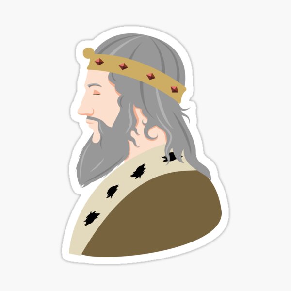 "King Alfred The Great" Sticker by CalebDaniels123 | Redbubble