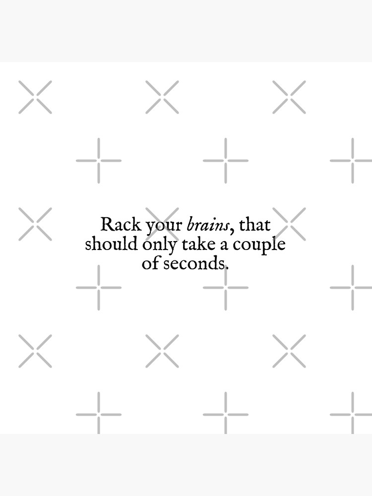 "rack your brain" Poster for Sale by beunstoppable | Redbubble