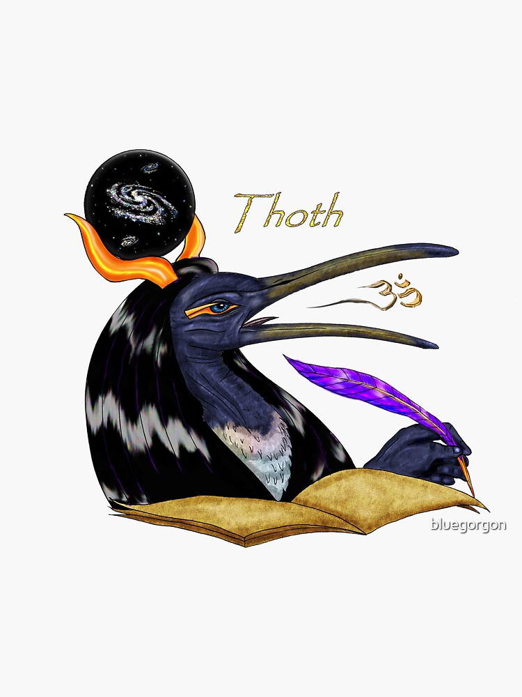 "Thoth - The Word" Sticker for Sale by bluegorgon | Redbubble