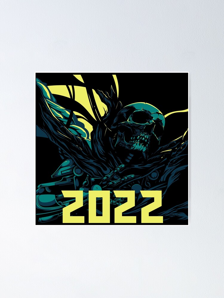 "robotic skull 2022" Poster for Sale by CHUROLOCO | Redbubble