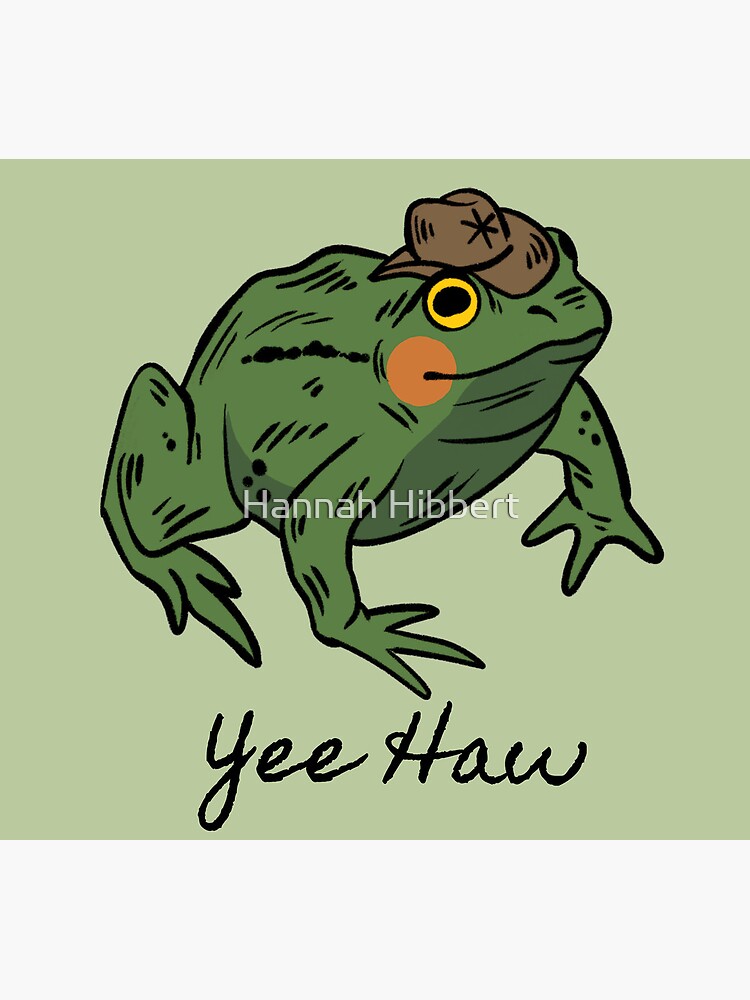 "Cowboy Frog" Poster for Sale by Hannah Hibbert | Redbubble