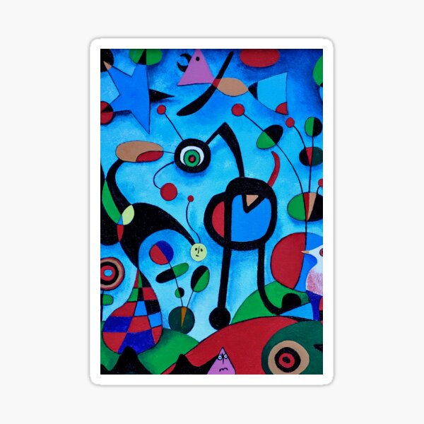 "joan miro" Sticker by Zarrix-rayan | Redbubble