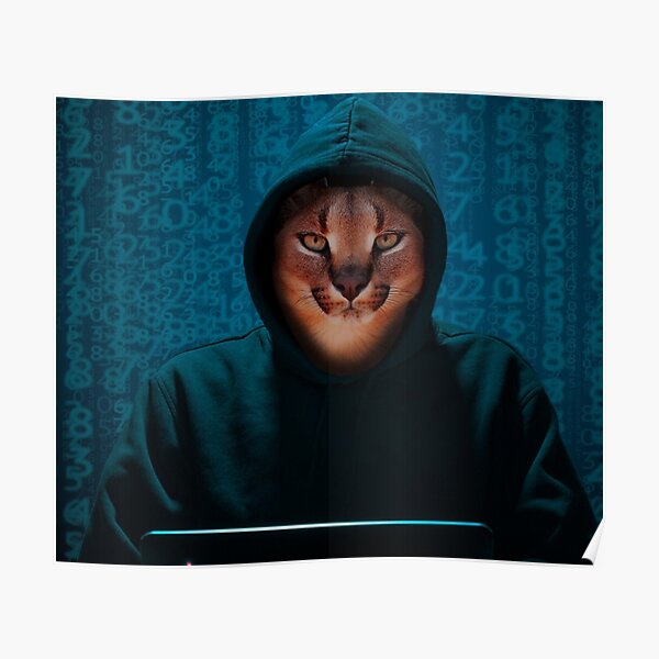 "Hecker in work" Poster by bashiq | Redbubble