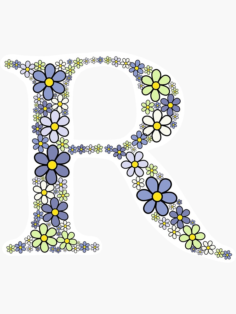 "Alphabet Single Letter R Initial" Sticker by Sugarvenomstore | Redbubble