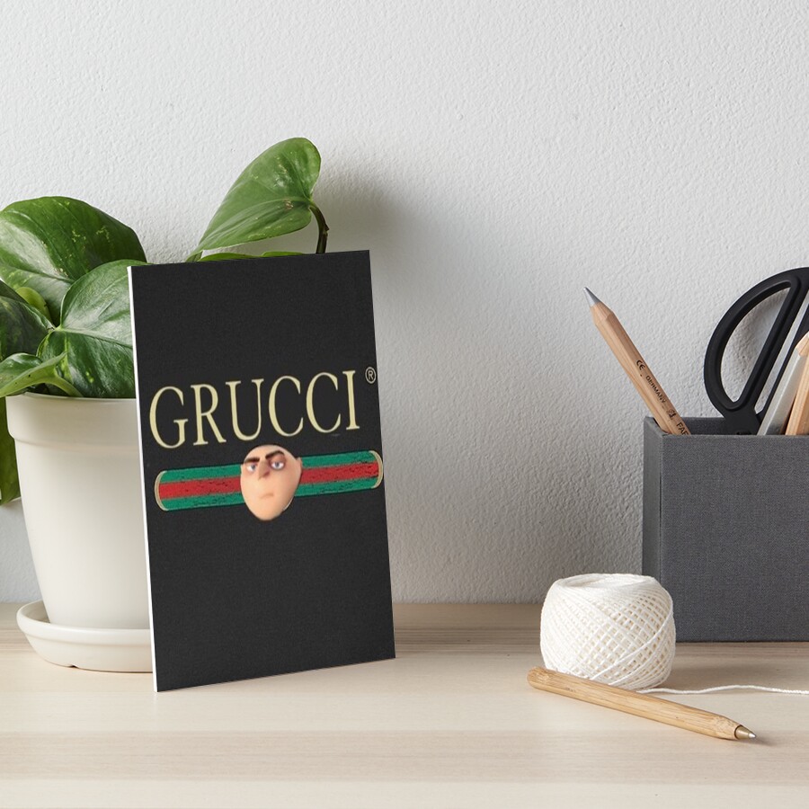 "GruCci Head Meme Logo" Art Board Print by Denikstores | Redbubble