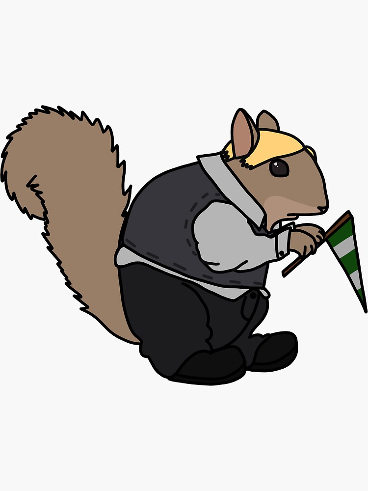 "Magic bad boy squirrel" Sticker by Christinaperk | Redbubble