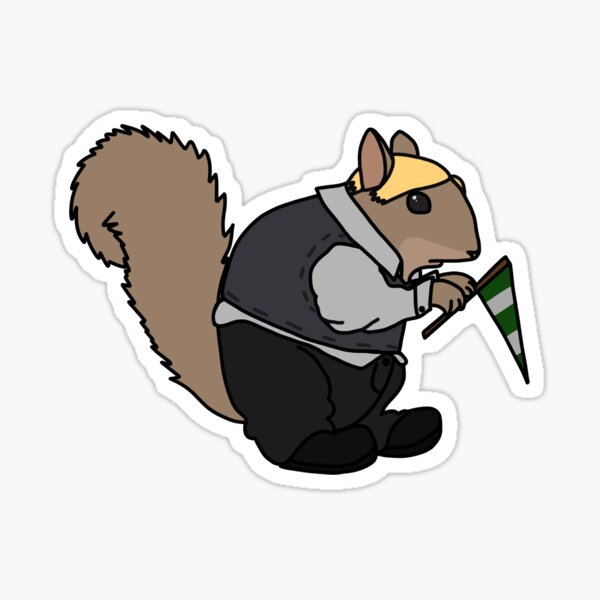 "Magic bad boy squirrel" Sticker by Christinaperk | Redbubble