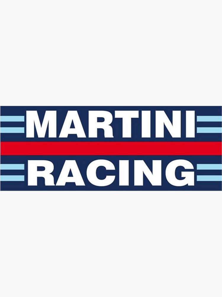 "Martini Racing Team Essential T-Shirt" Sticker by barnesgreg | Redbubble