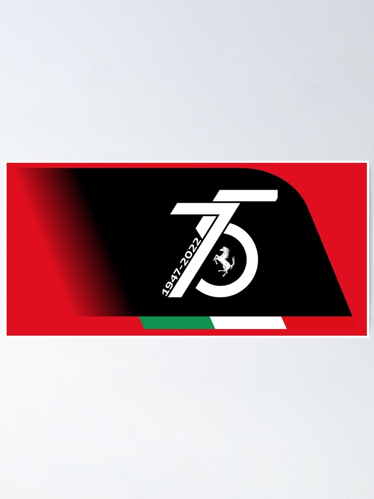"Ferrari F1 75 Years - F1 2022" Poster by racingappareluk | Redbubble