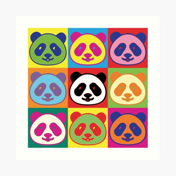 "Panda - Andy Warhol Style Pop Art" Art Print for Sale by OosMub ...