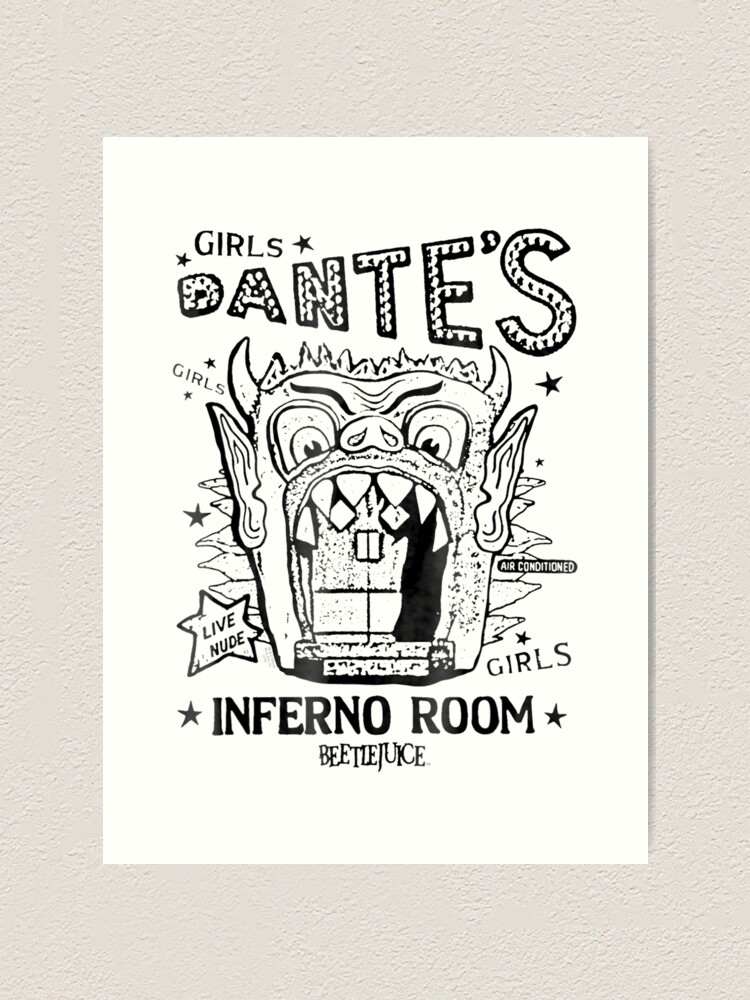 "Beetlejuice Dantes Inferno Room" Art Print for Sale by NamoilaBazinta ...