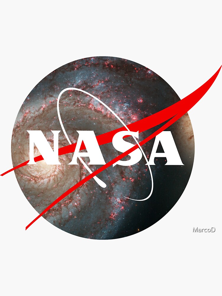 "Nasa Meatball Logo - Hubble Space Edition" Sticker by MarcoD | Redbubble