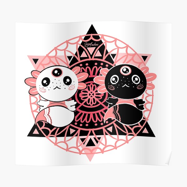 "axolotl star" Poster for Sale by AndreaShivanArt | Redbubble