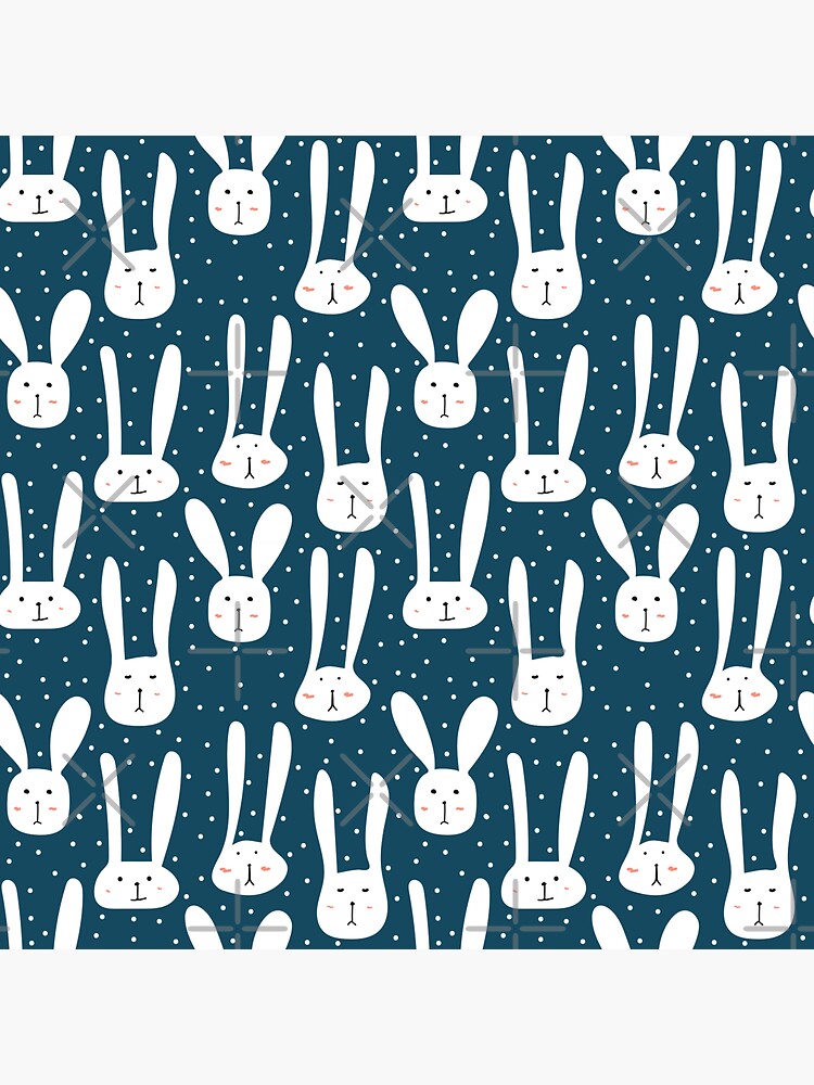 "Snow Bunnies" Sticker by PeachyLitchi | Redbubble