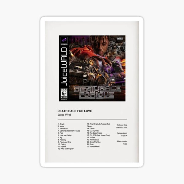 "W.R.L.D Album Cover #1 Poster" Sticker by Britt-Hoard | Redbubble