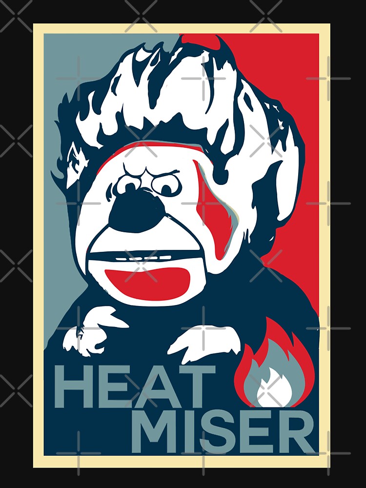 "Men Women Heat Miser Campaign Poster Funny Men Fan" T-shirt for Sale ...