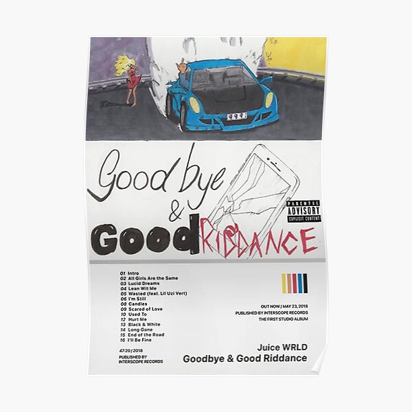Juice Wrld Goodbye Good Riddance Album Cover Poster, 45% OFF