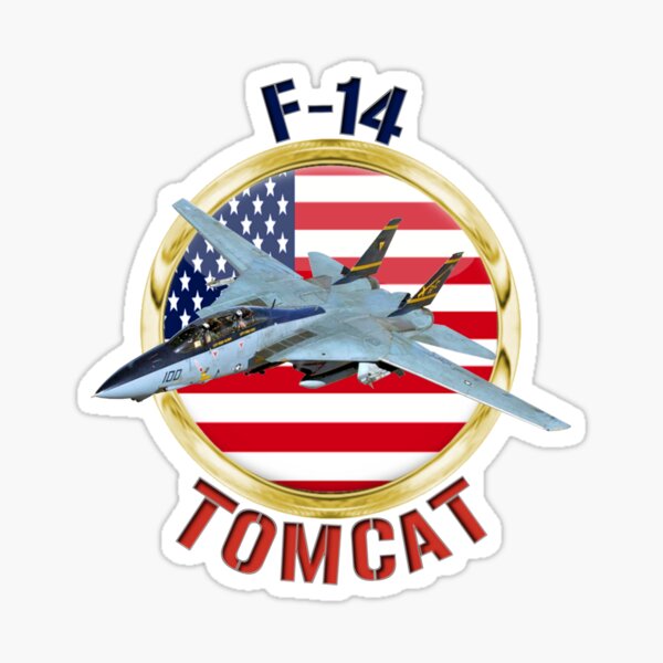 "F-14 Tomcat " Sticker for Sale by BasilBarfly | Redbubble