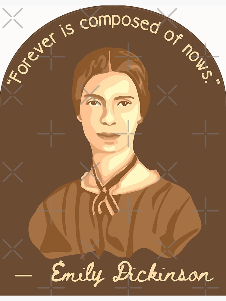 "Emily Dickinson Portrait and Quote" Poster for Sale by unhingedheather ...