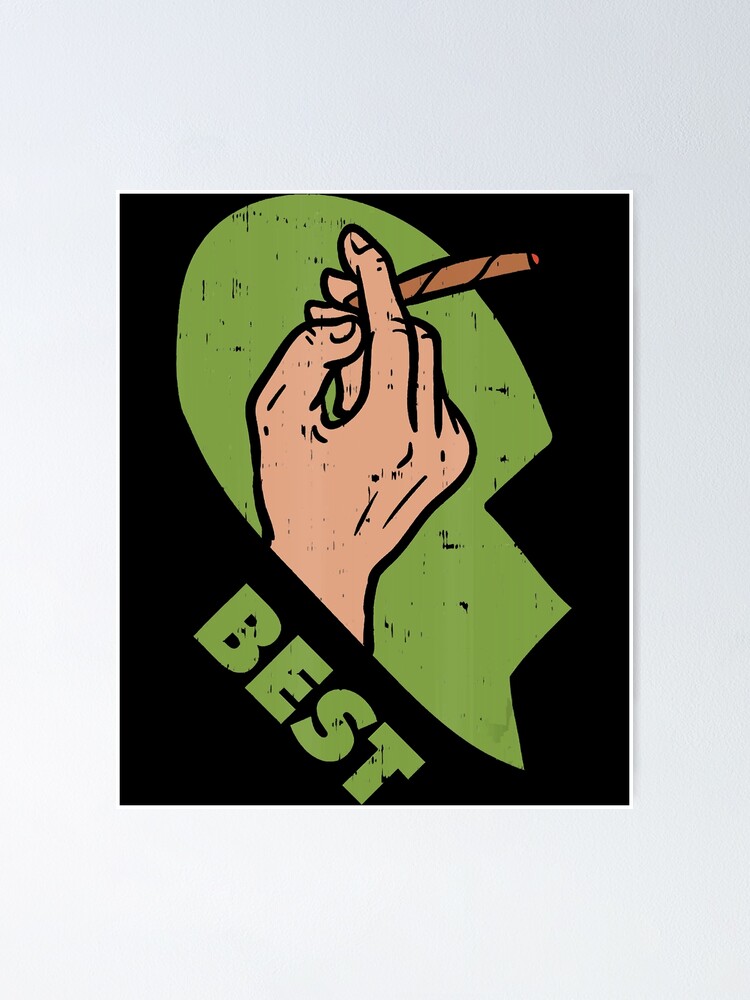 "Best Buds Weed Matching Couple 420 Joint Stoner Friends" Poster for ...