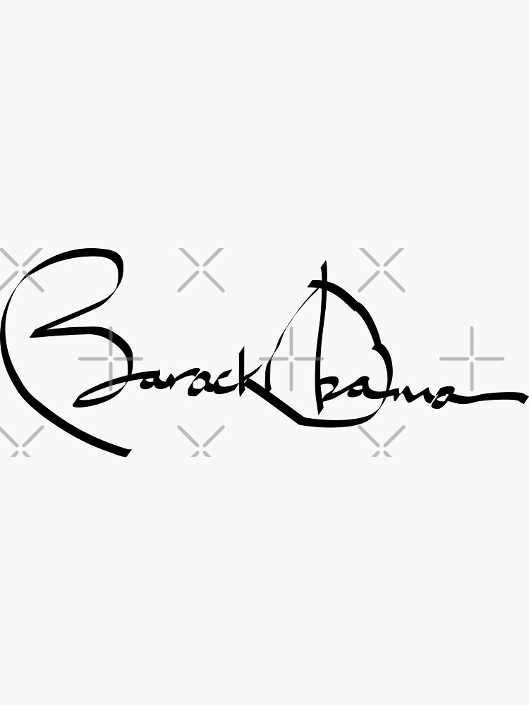 "Barack Obama Signature" Sticker for Sale by juliobenitez | Redbubble