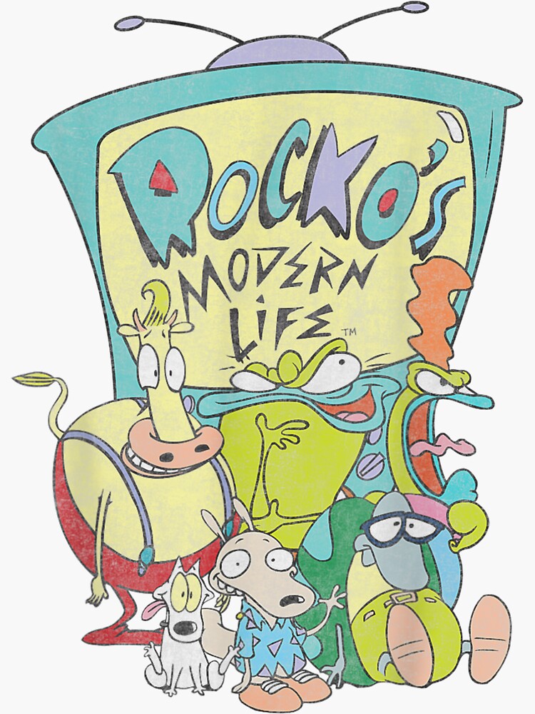 "Nickelodeon Rockos Modern Life TV Cast " Sticker by MackotkMulera ...