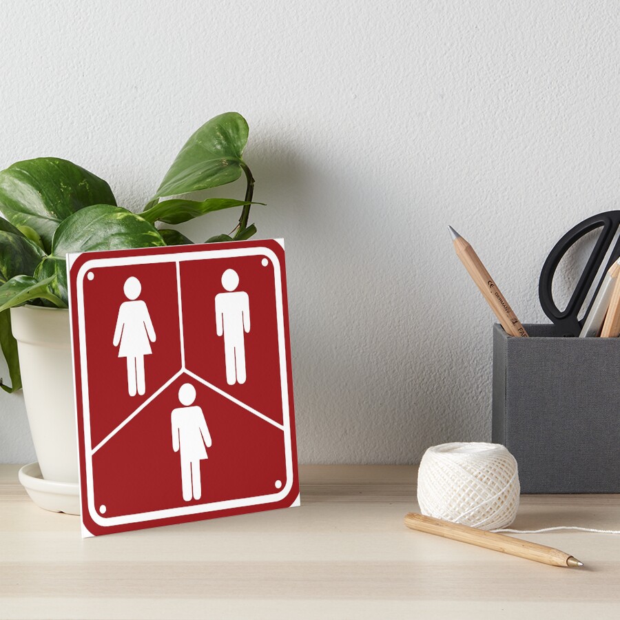 "Transgender Bathroom Sign - Trans Symbol" Art Board Print by ...