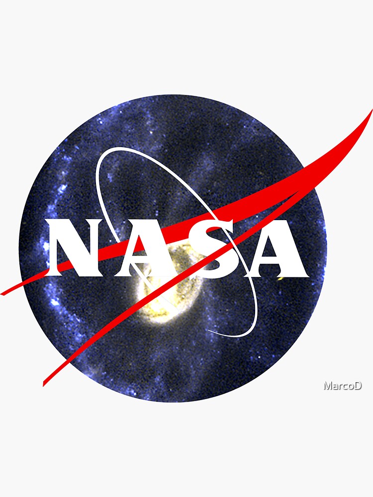 "Nasa Meatball Logo - Hubble Space Edition" Sticker by MarcoD | Redbubble