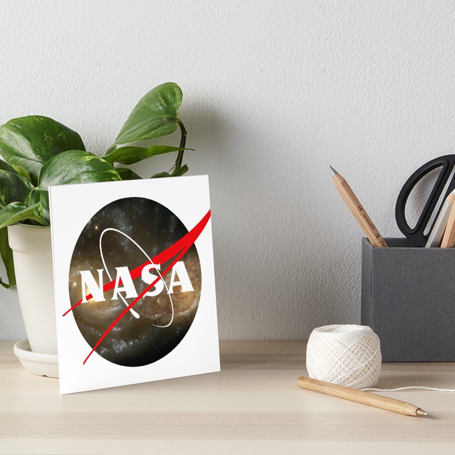 "Nasa Logo Hubble Nebula" Art Board Print by MarcoD | Redbubble