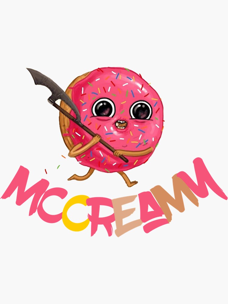 "MCCREAMY " Sticker by SurpriseZones | Redbubble