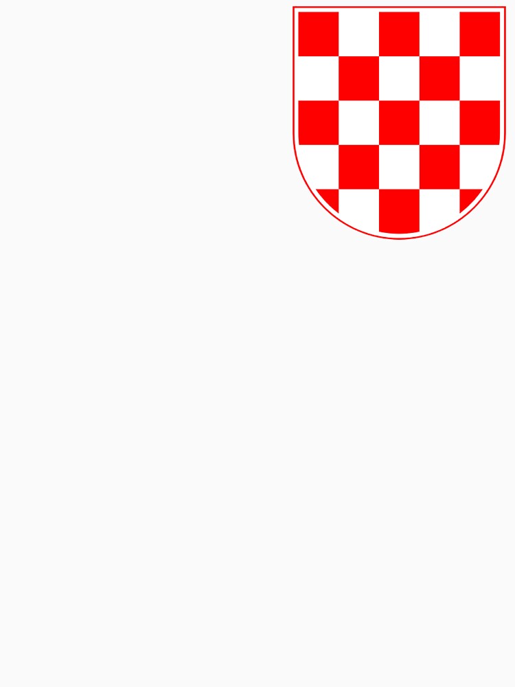 "Croatian Checkerboard, Croatia, Coat of Arms" Essential T-Shirt for ...