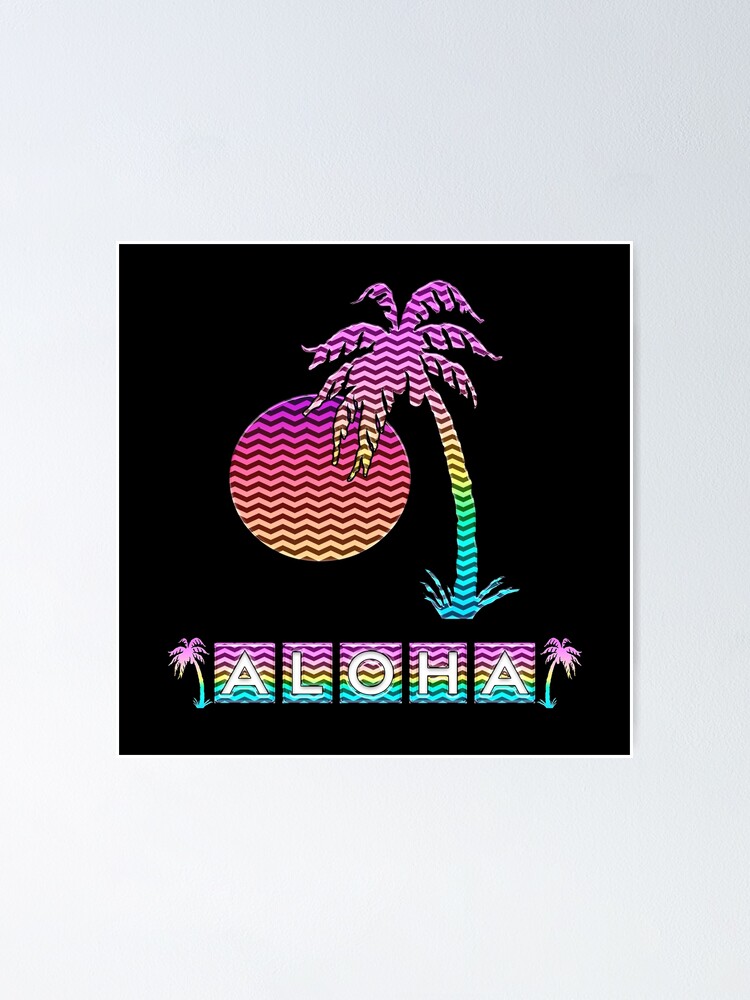 "Aloha - Farewell - Colorful Graphic Design" Poster for Sale by GTL ...