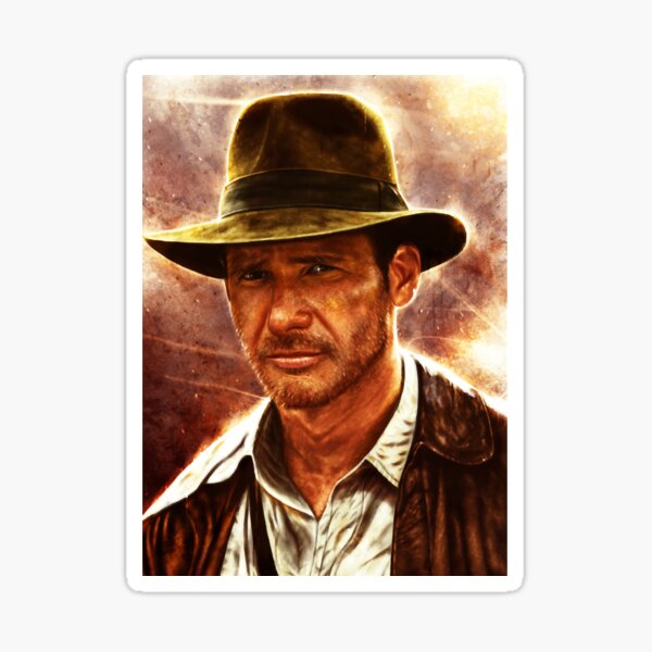 "Gifts Idea Indiana Jones Gift For Birthday" Sticker for Sale by ...