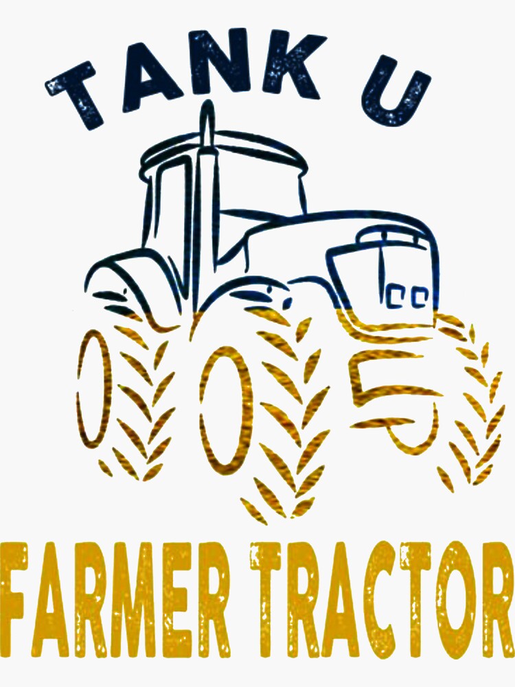 "Tank U, I stand with Ukraine" Sticker by EwanNoble | Redbubble