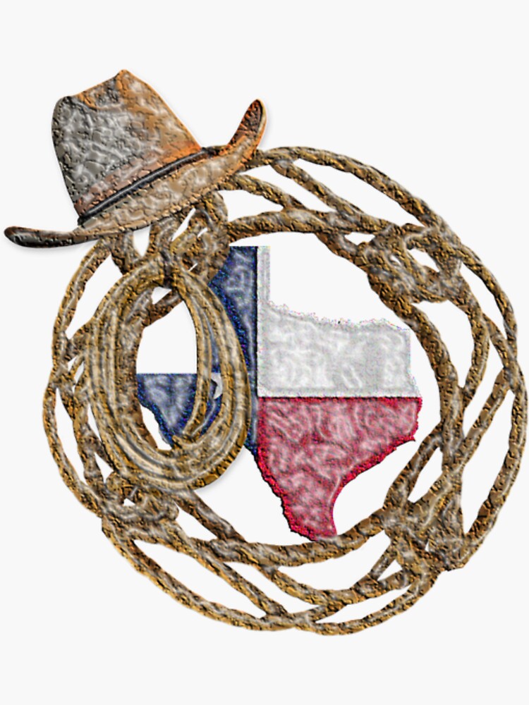 "Texas Rodeo" Sticker for Sale by MosesT-Shirts | Redbubble