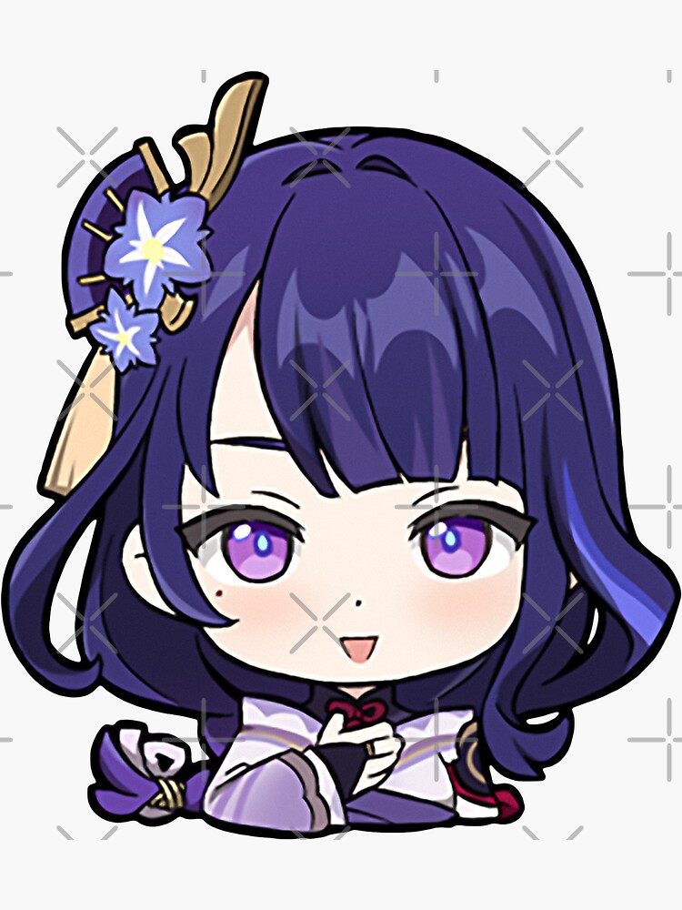 "Raiden Shogun / Baal | Genshin Impact Sticker "Allow Me"" Sticker by ...