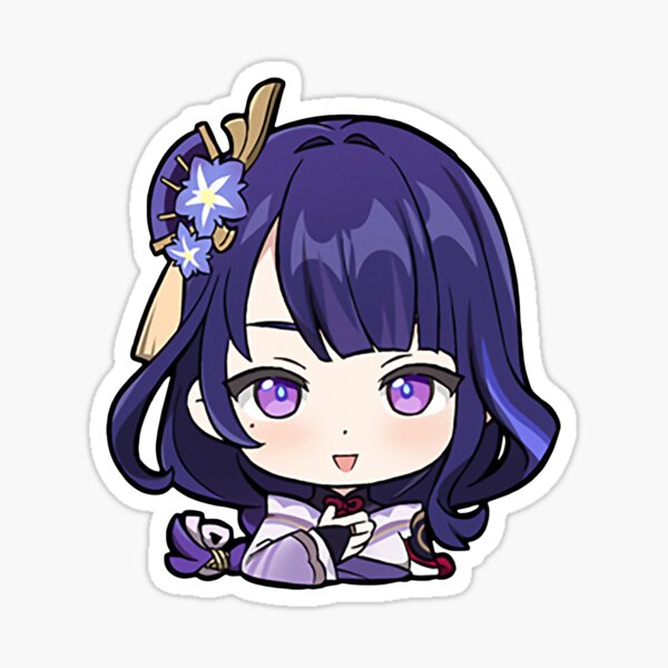 Pegatina «Shogun Raiden / Baal | Etiqueta engomada de Genshin Impact ...