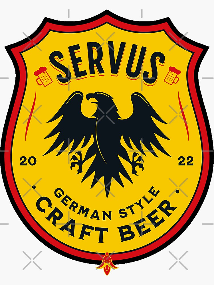 "Servus German Craft Beer" Sticker by frigamribe88 | Redbubble