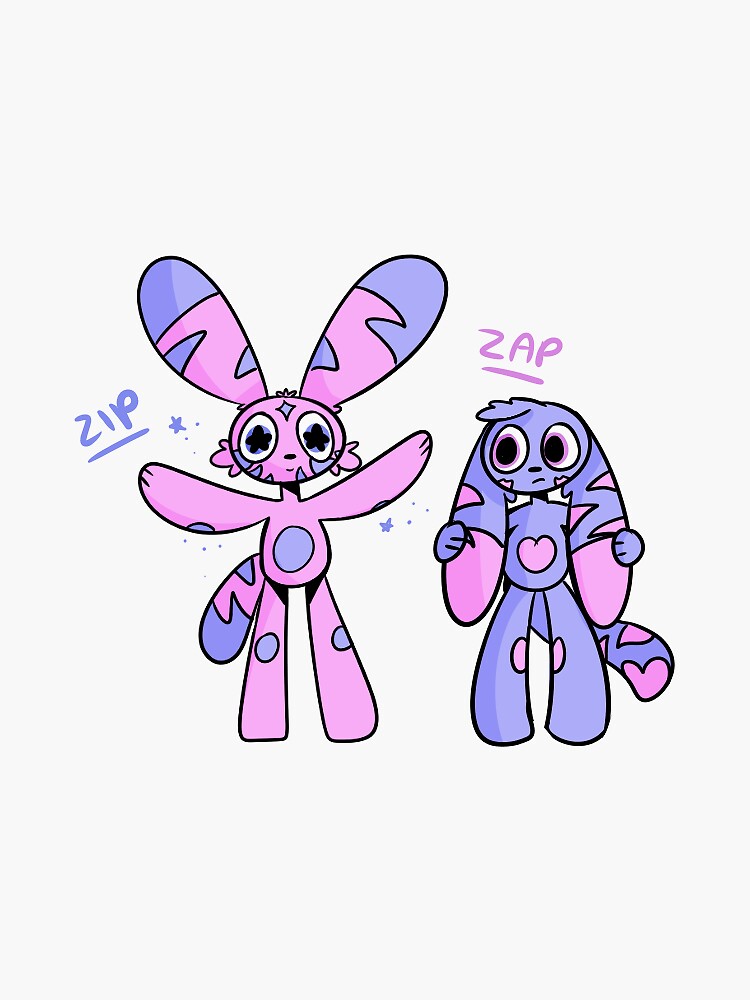 "Zip and Zap individual stickers" Sticker by STYXI4N | Redbubble