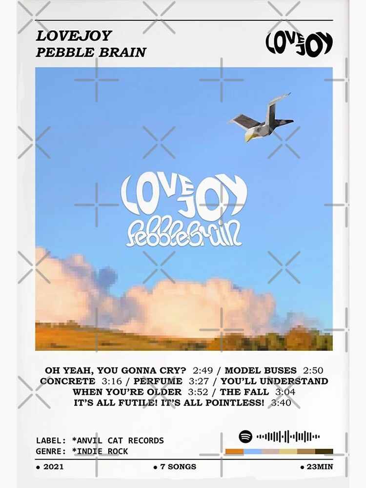 "Pebble Brain Album "Lovejoy" Cover Poster " Poster for Sale by Allan ...