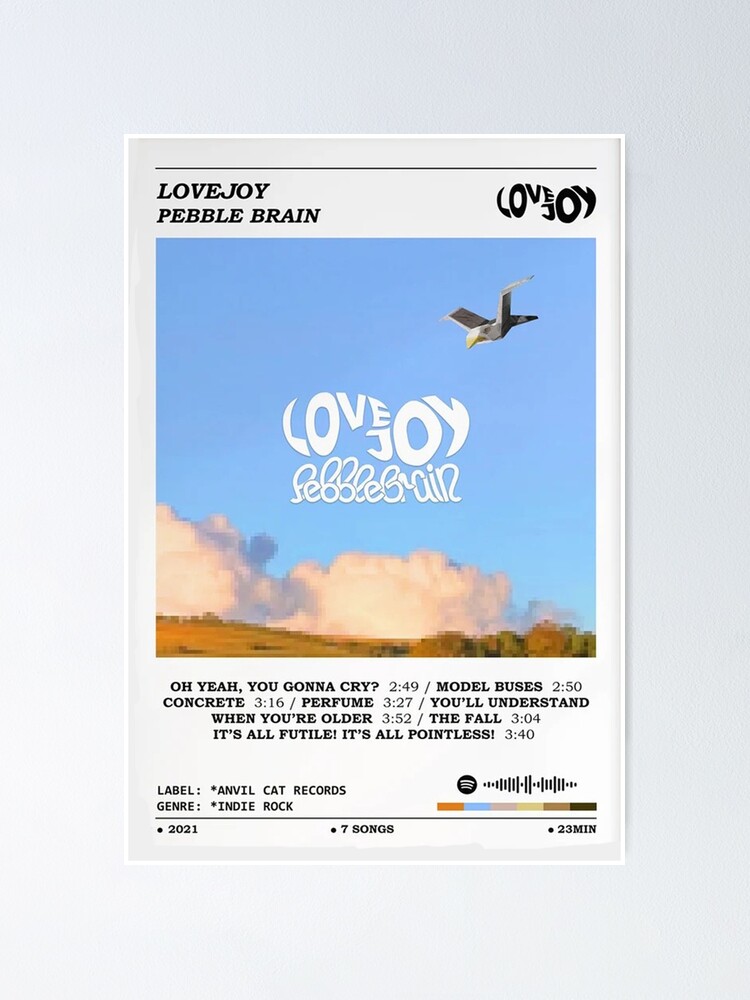 "Pebble Brain Album "Lovejoy" Cover Poster " Poster for Sale by Allan ...