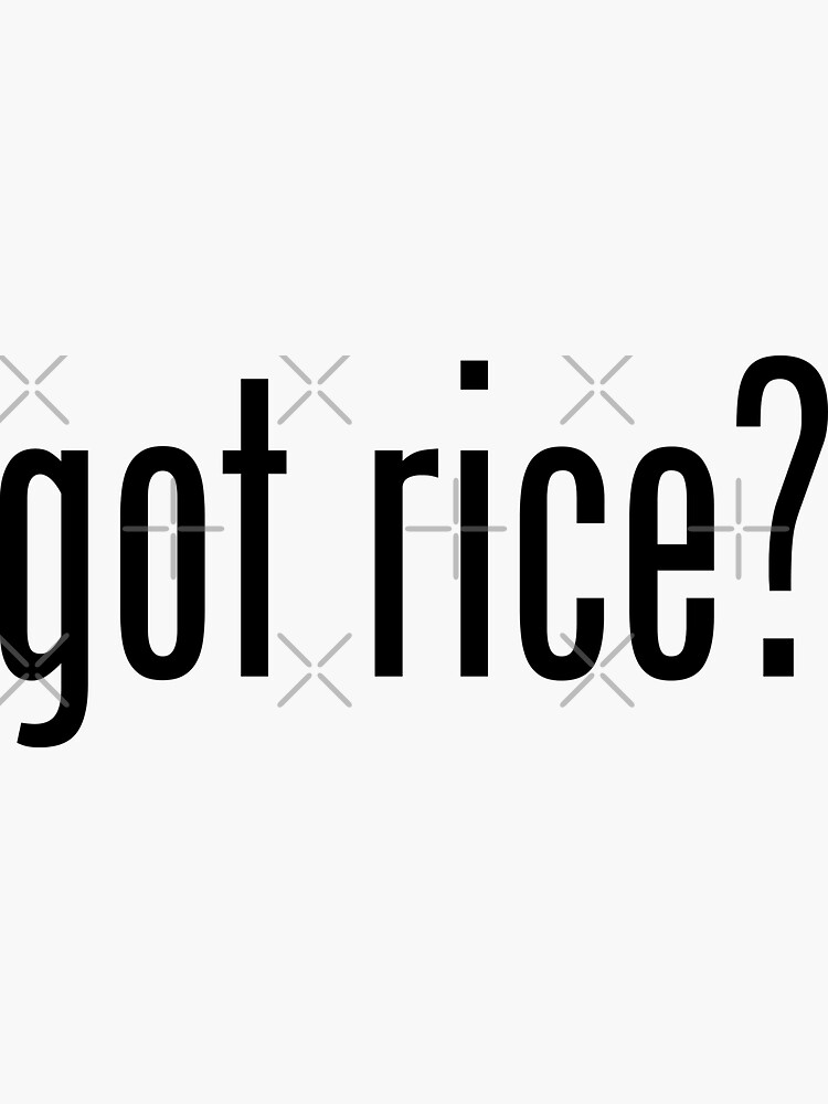 "Got Rice Filipino Food Humor by AiReal Apparel" Sticker for Sale by ...