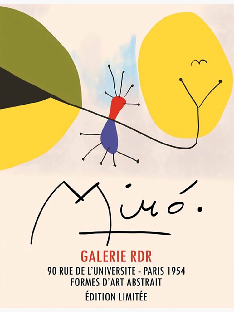 "joan miro limited" Sticker for Sale by ellenkenda | Redbubble