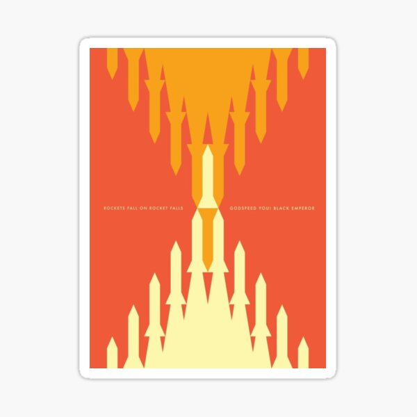"Godspeed you black emperor" Sticker by funnstores009 | Redbubble