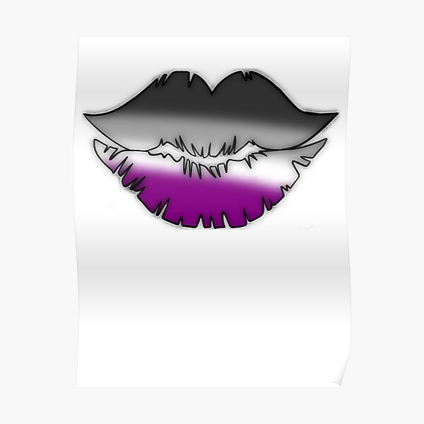 "LGBTQ Asexual Lips" Poster for Sale by Renovationsxc | Redbubble